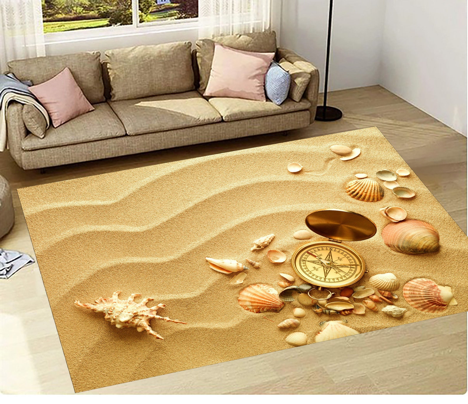 Beach Sand Rug Beach Rug Beach Carpet Sea Coast Rugocean - Etsy