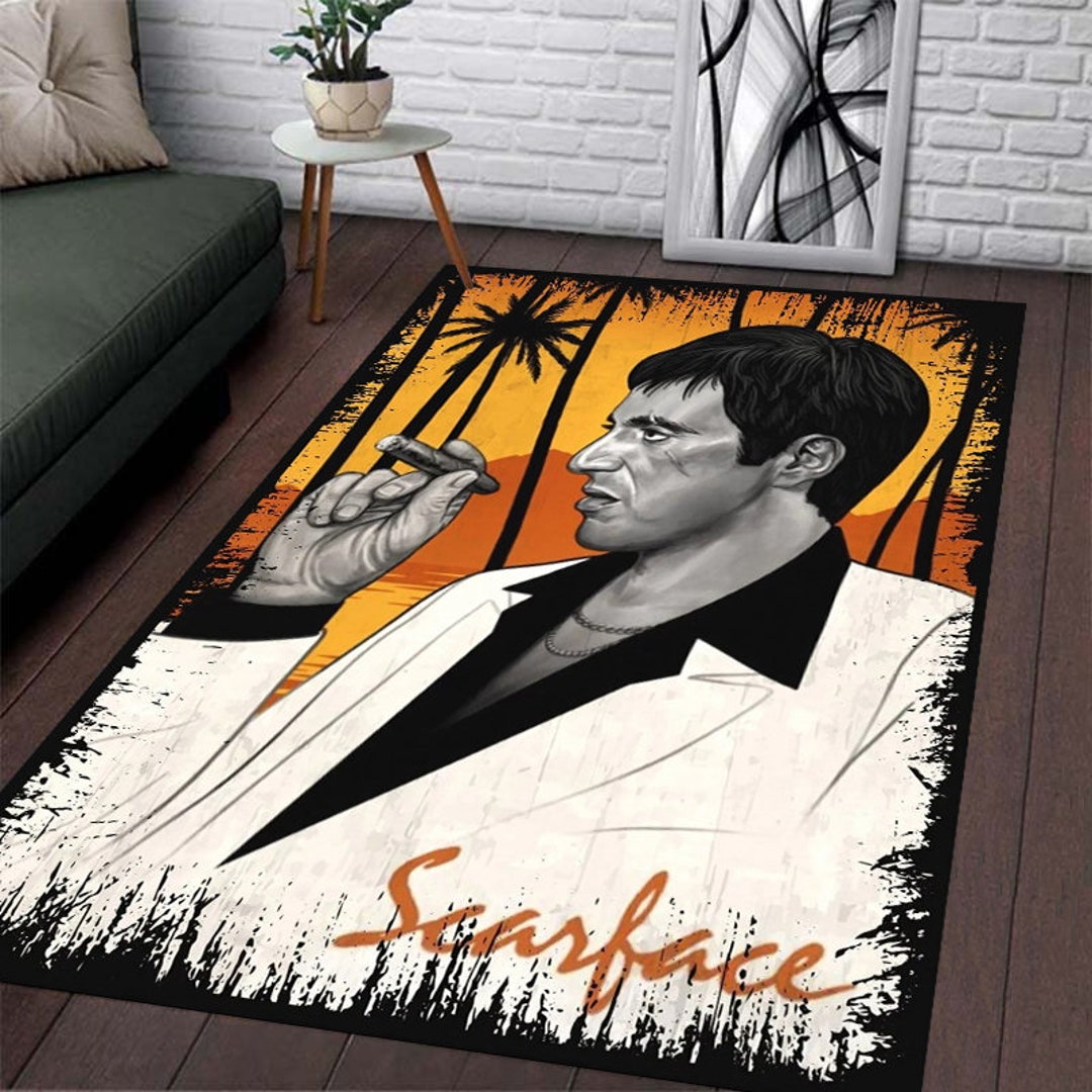 Scarface, Scarface Rug, Tony Montana Rug, Themed Rug, Gift Custom Rug ...