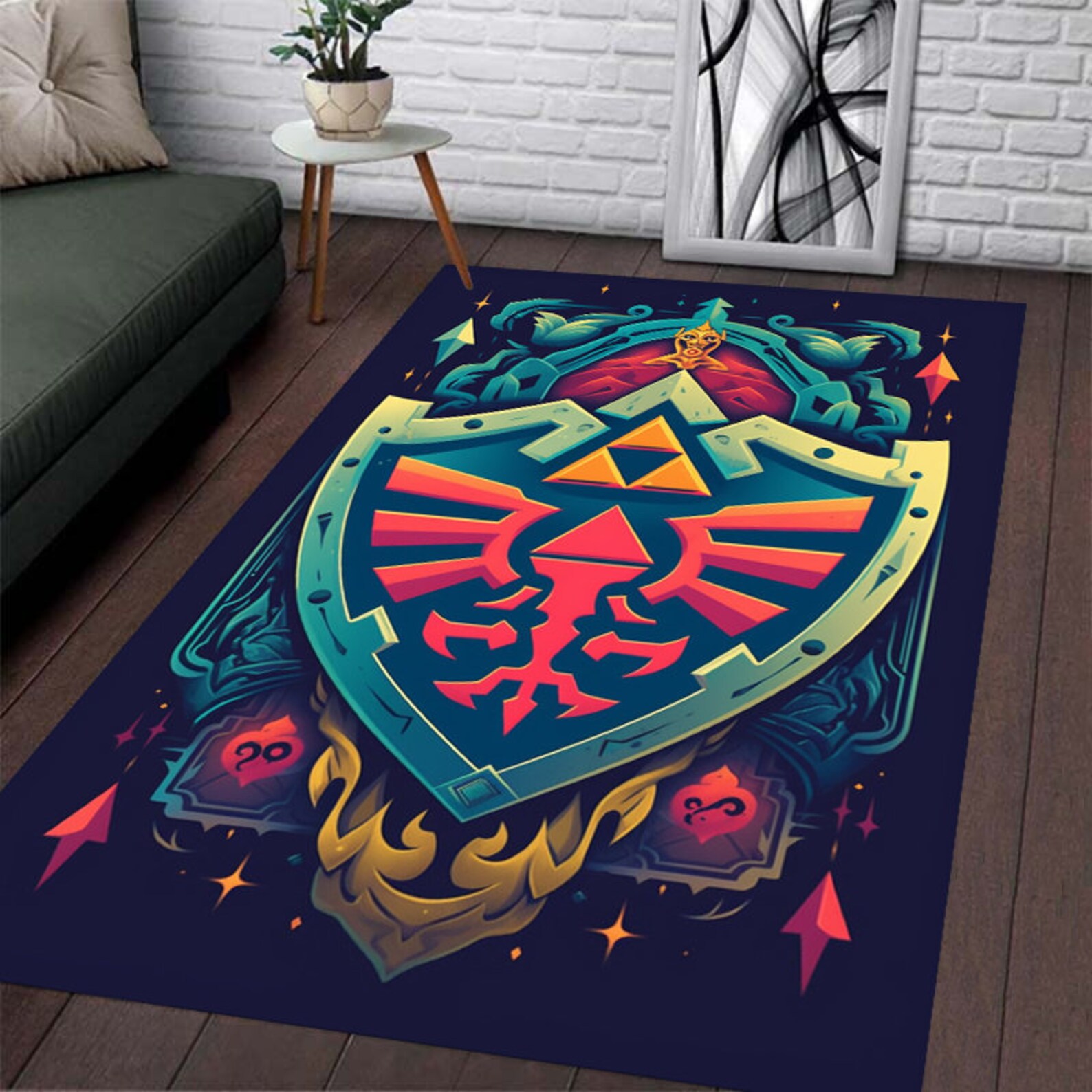 Zelda Zelda Legend Rug Legend of Zelda Game Room Rug - Etsy