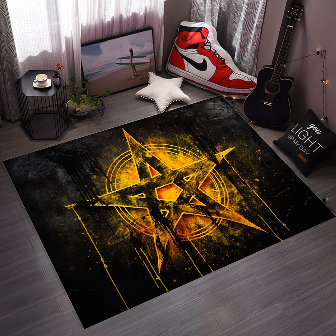 Pentagram Rug, Satan Rug, Devil Rug, the Star Rug, Satanic Carpet ...