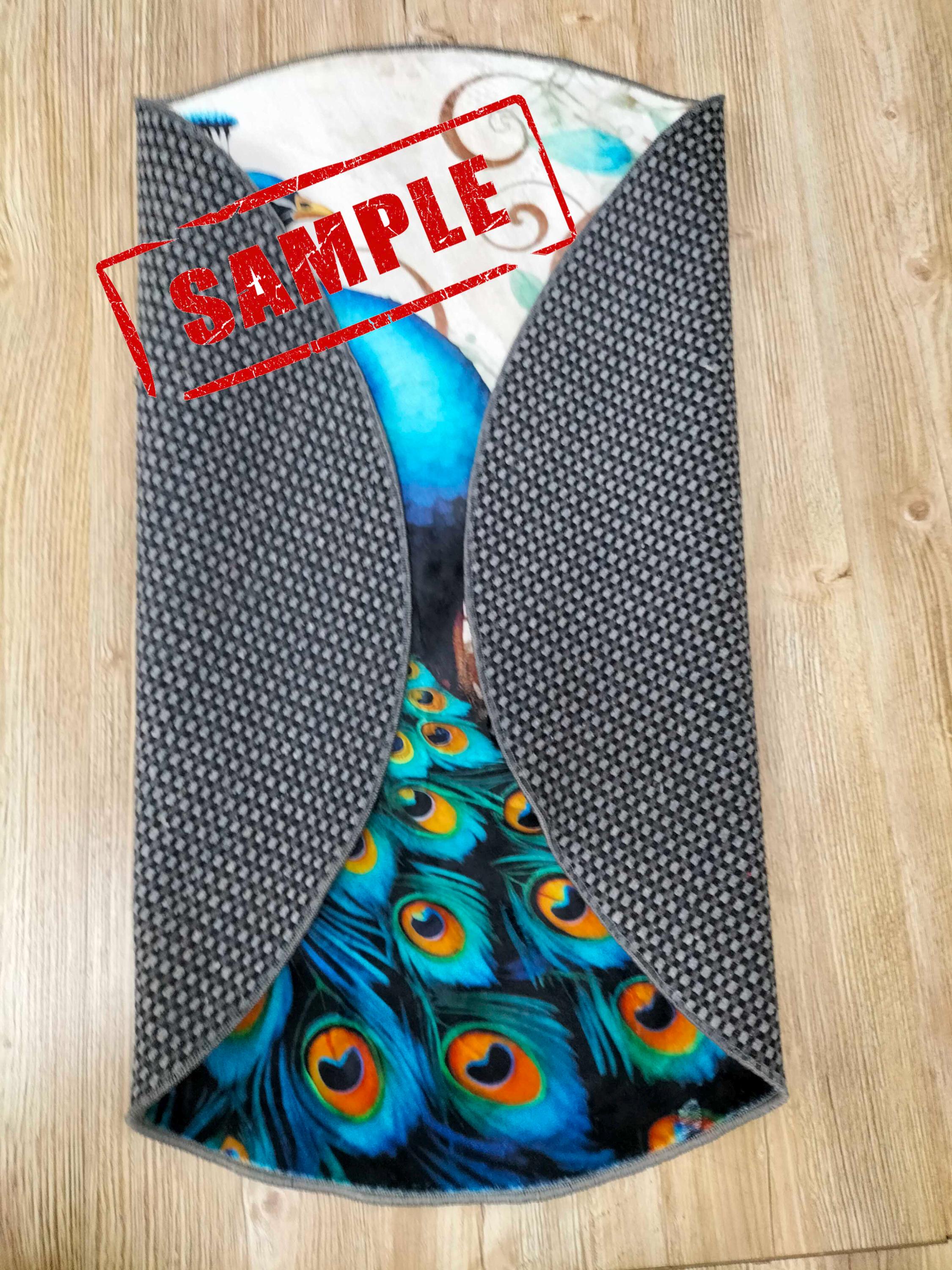 Peacock Feather Round Rug, Animal Decor, Living Room Carpet - Etsy
