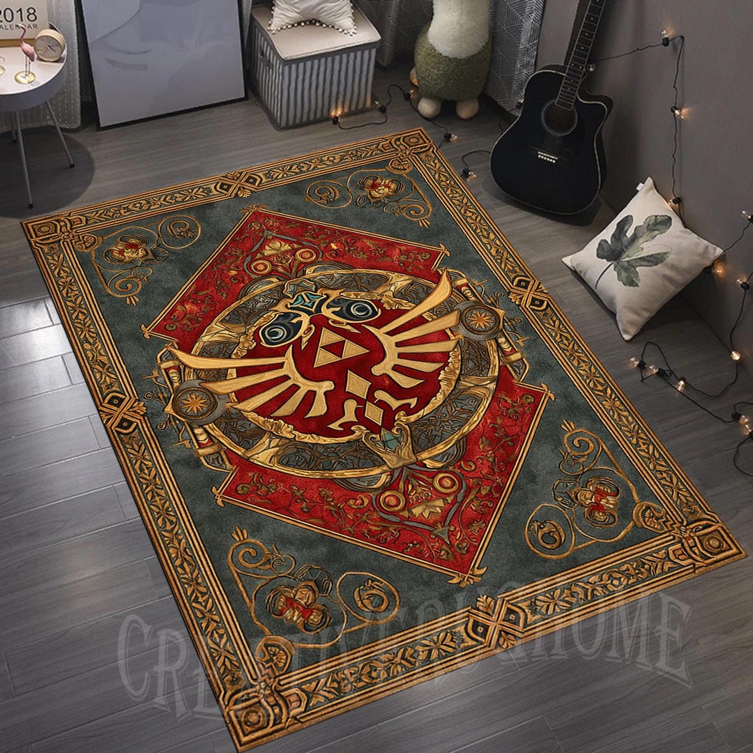 Zelda Rug, Legend of Zelda, Game Room Decor - Etsy UK