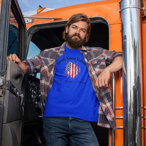 Small Town Values T-shirt With Dark Graphics, Unisex Jersey Short ...