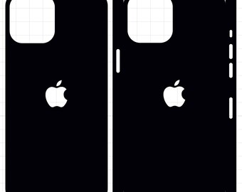 Apple iPhone 14 Pro Full Wrap Skin Cutting Template Dxf, SVG, EPS, Aİ ...