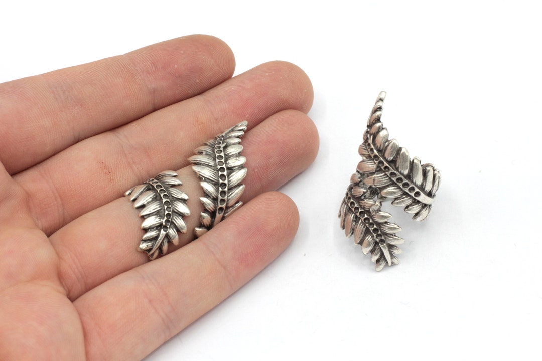 Antique Silver Adjustable Leaf Ring, Leaves Ring, Antique Silver Ring, Adjustable Ring, Silver ...