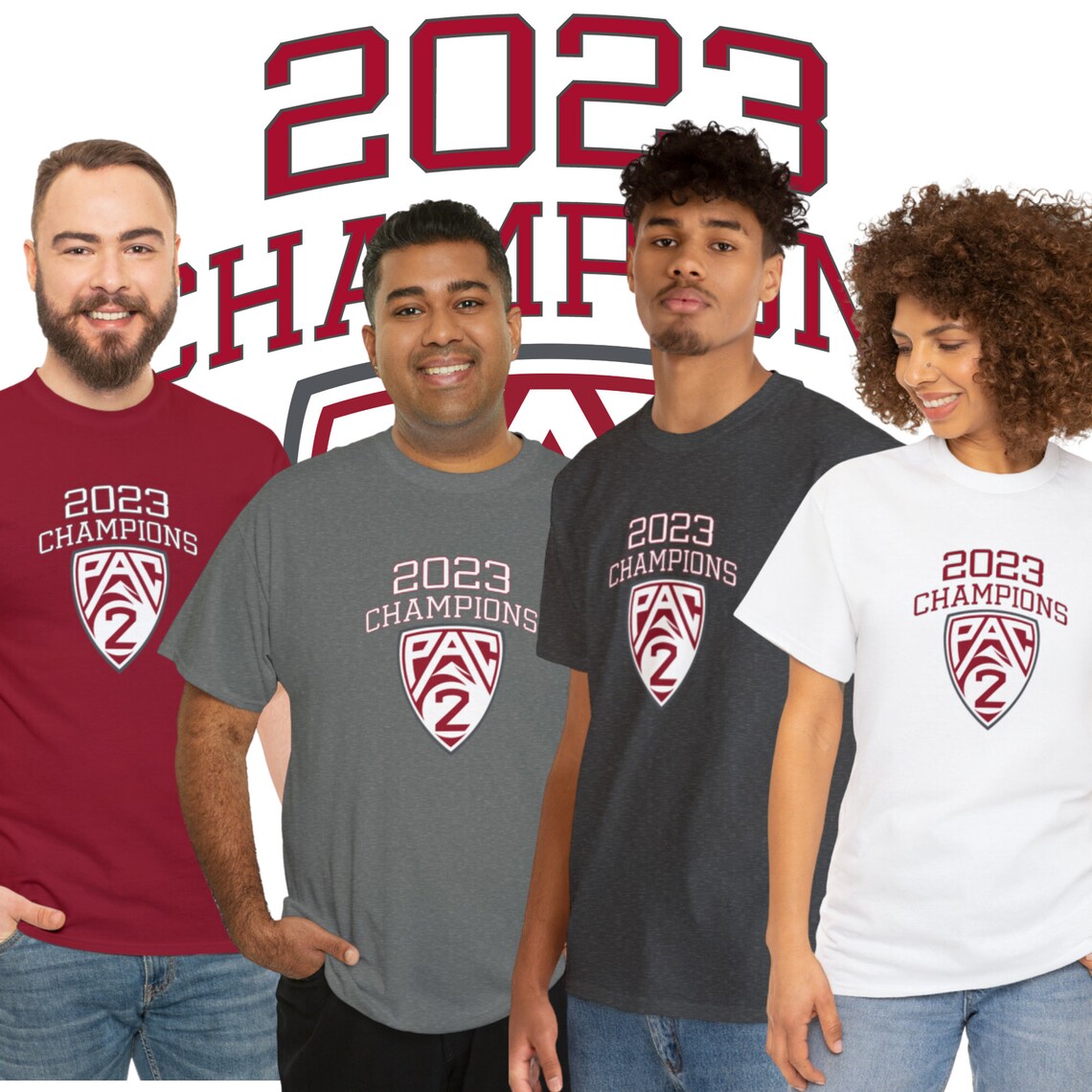 Washington State Pac 2 Champions Shirt Pac 2 Champs Wazzu - Etsy