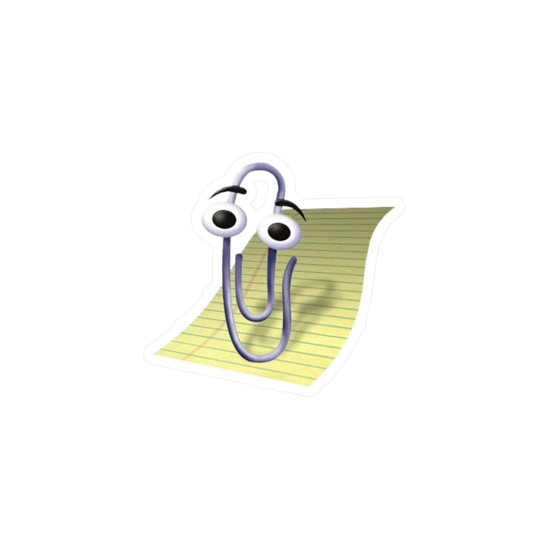 Clippy Microsoft Word Sticker - Etsy