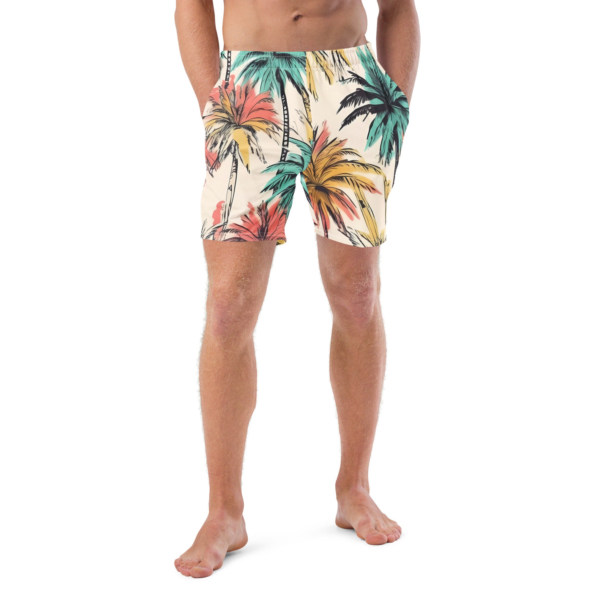 Tropical Palm Trees Men's Swim Trunks - Etsy