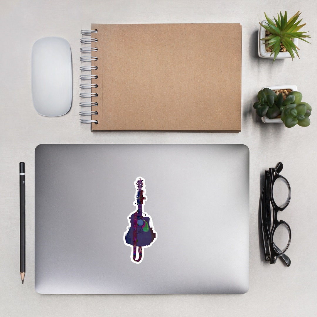 Guitar Glitch Sticker - Etsy