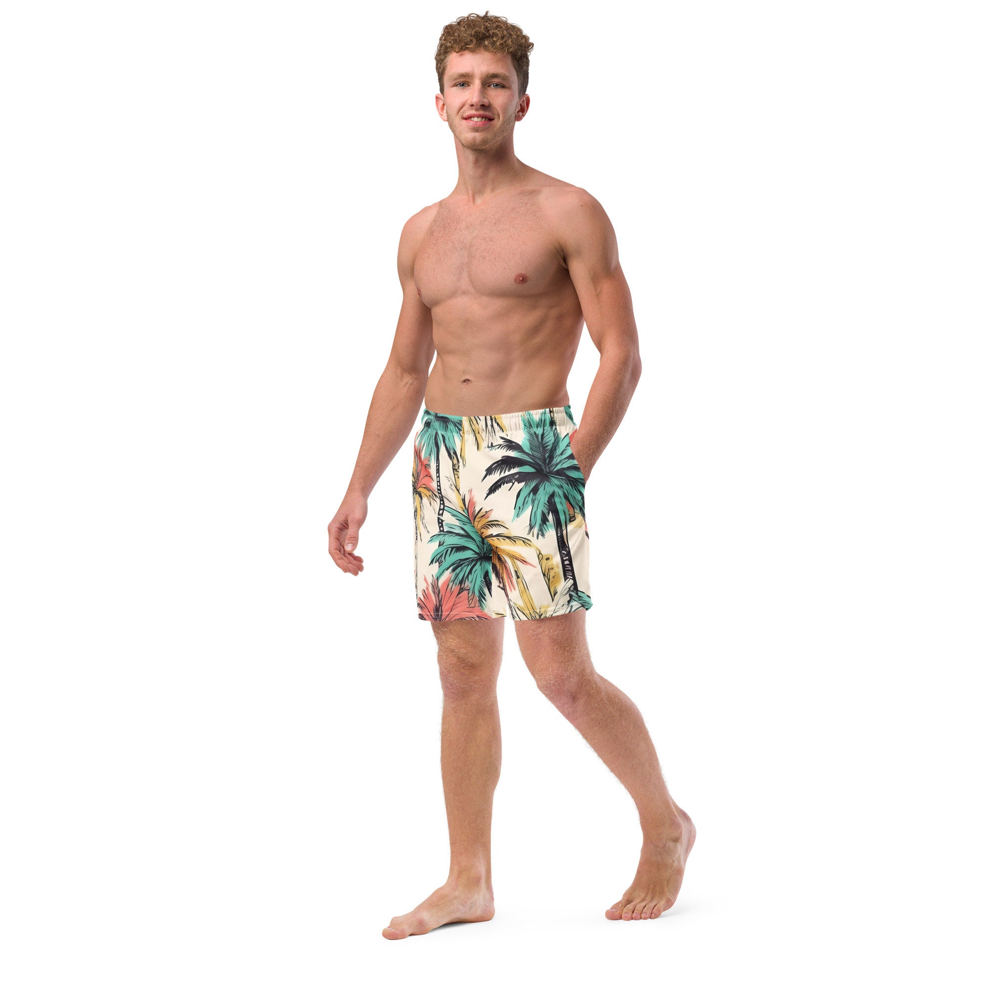 Tropical Palm Trees Men's Swim Trunks - Etsy