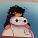 Sleepy Head (hiro and Baymax, Landscape,blue Background) Art Print - Etsy