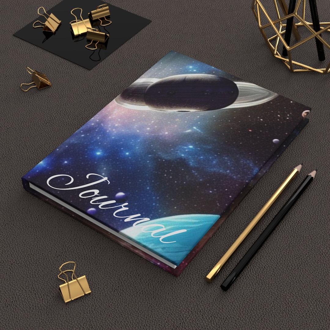Outer Space Designed Hardcover Journal | Nature Inspired Writing ...