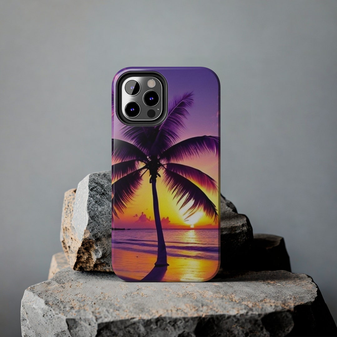 Tropical Sunrise Palm Tree Phone Case | iPhone Cases | Durable ...
