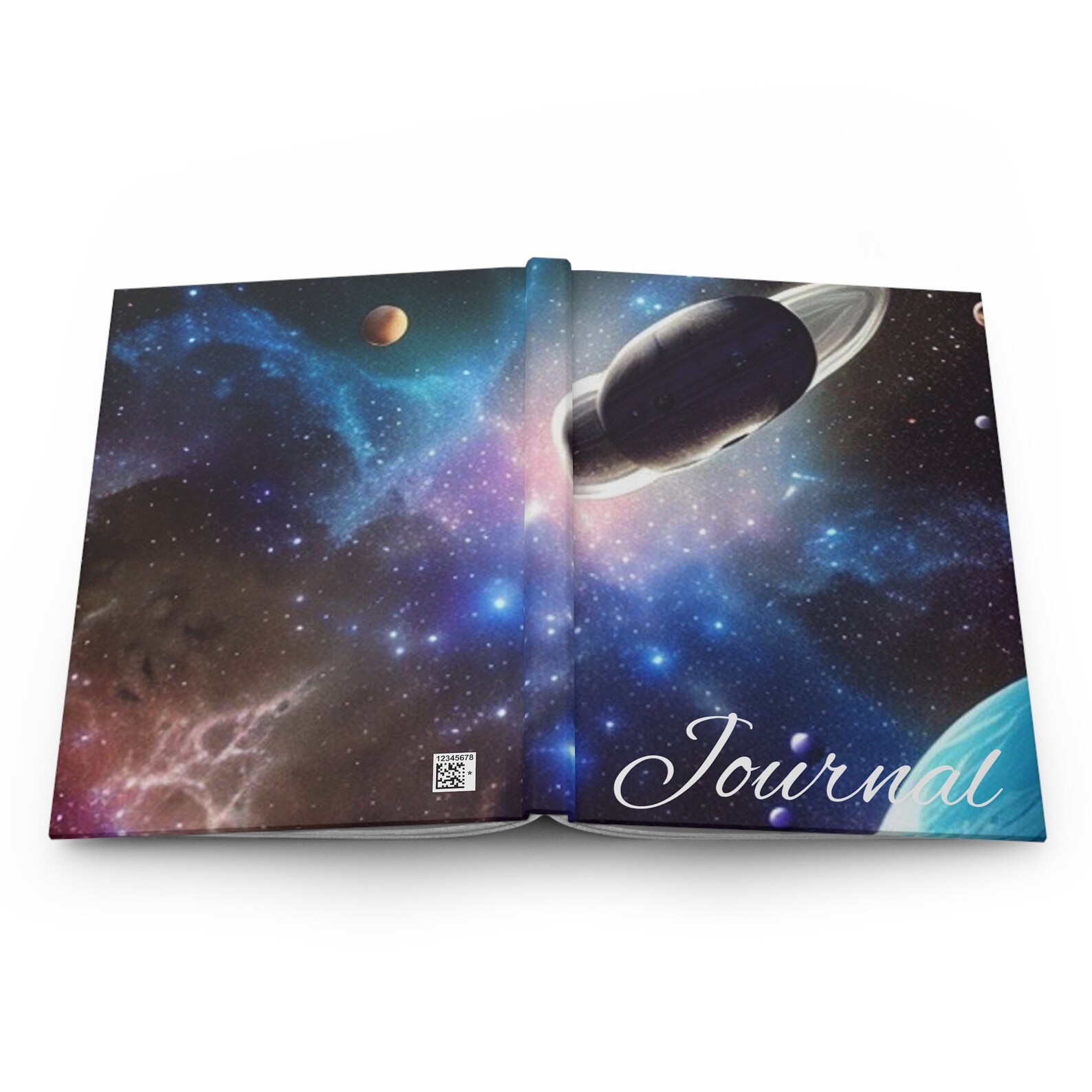 Outer Space Designed Hardcover Journal | Nature Inspired Writing ...