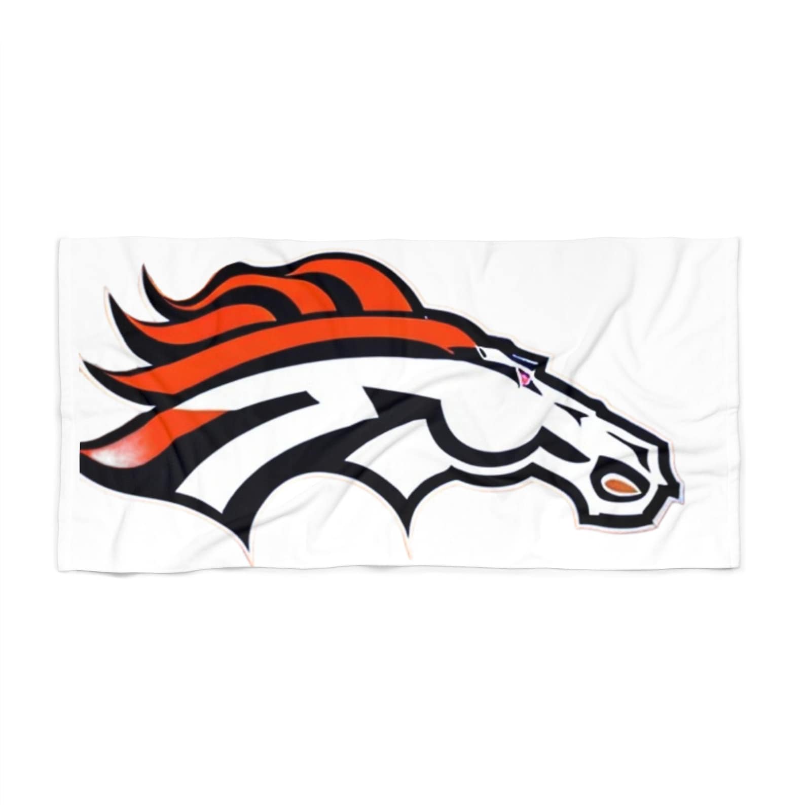 Broncos Beach Towel | Minimalist Polyester and Cotton Fabric Beach ...