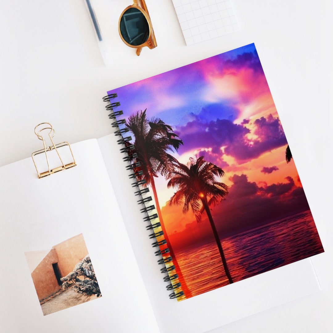 Spiral Notebook - Tropical Themed - Etsy