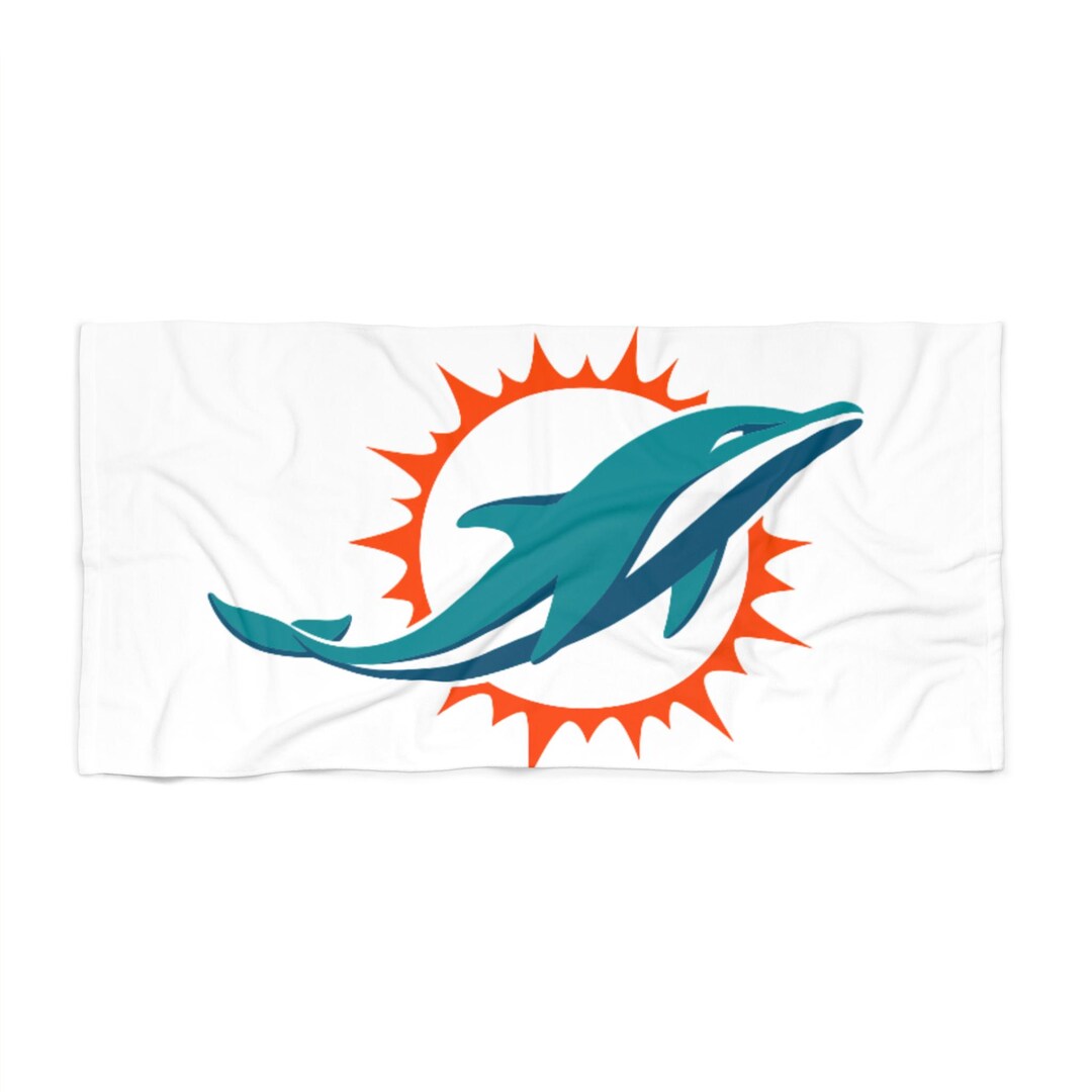 Dolphins Beach Towel | Minimalist Polyester and Cotton Fabric Beach ...