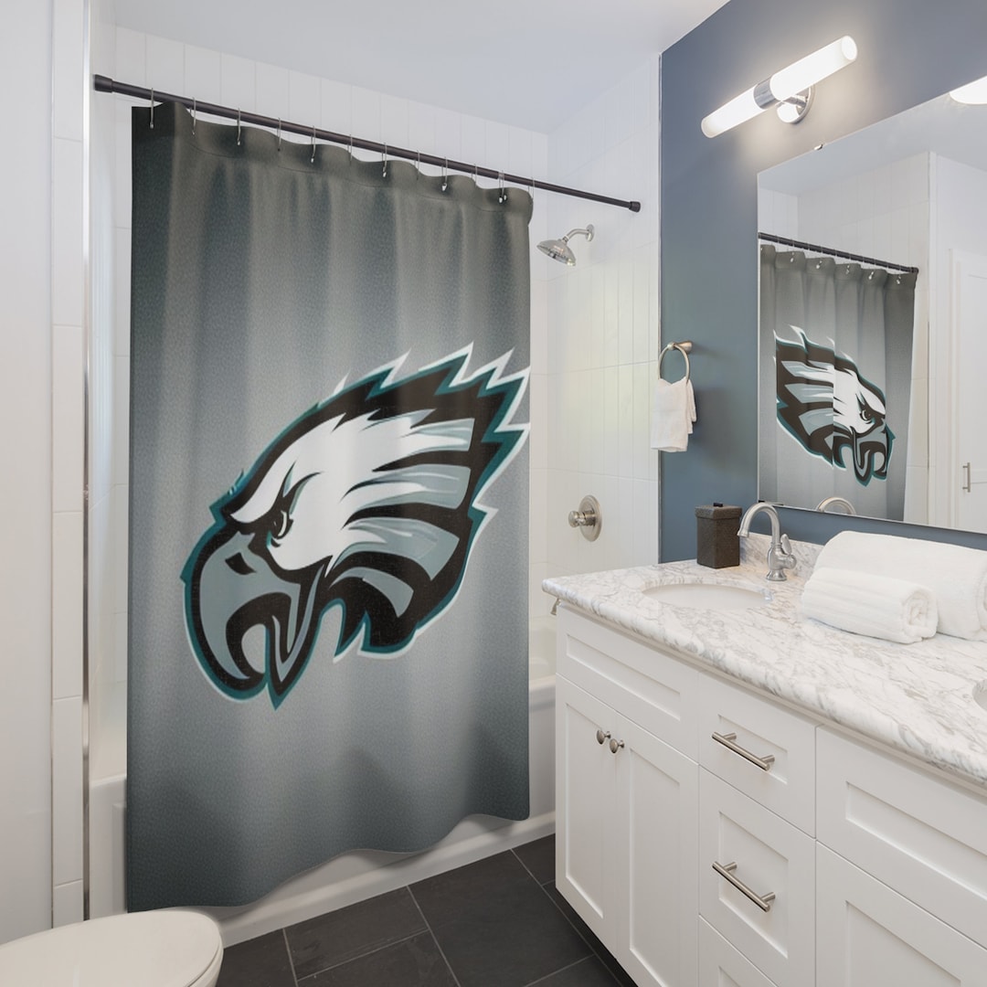 Philadelphia Eagles Shower Curtain | Minimalist Polyester Fabric ...
