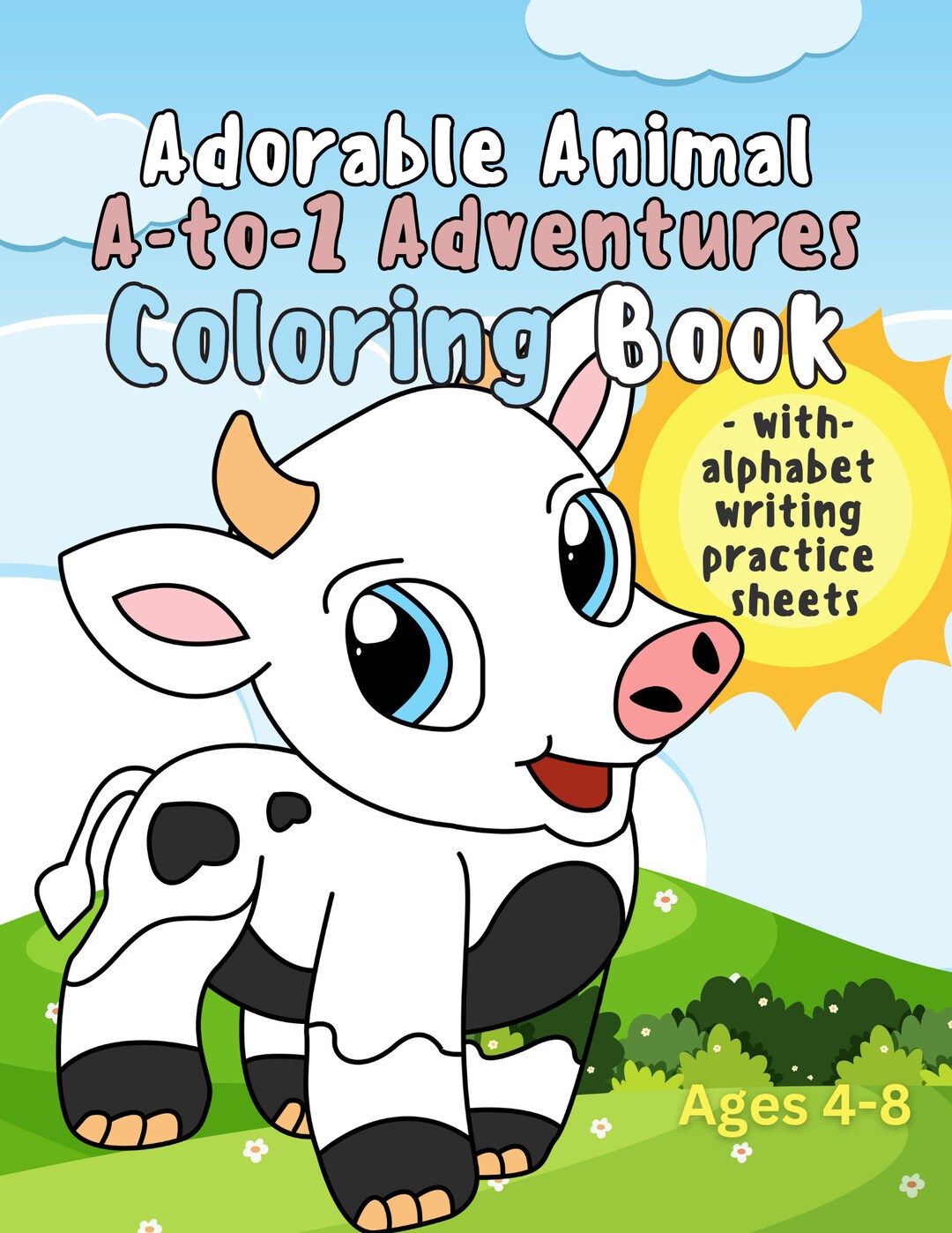 A-to-z Adorable Animal Adventures Coloring Book and Alphabet Trace and ...