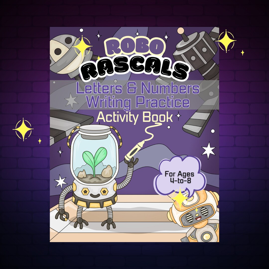 Roborascals Play & Practice Trace Letter and Number Writing Activity ...