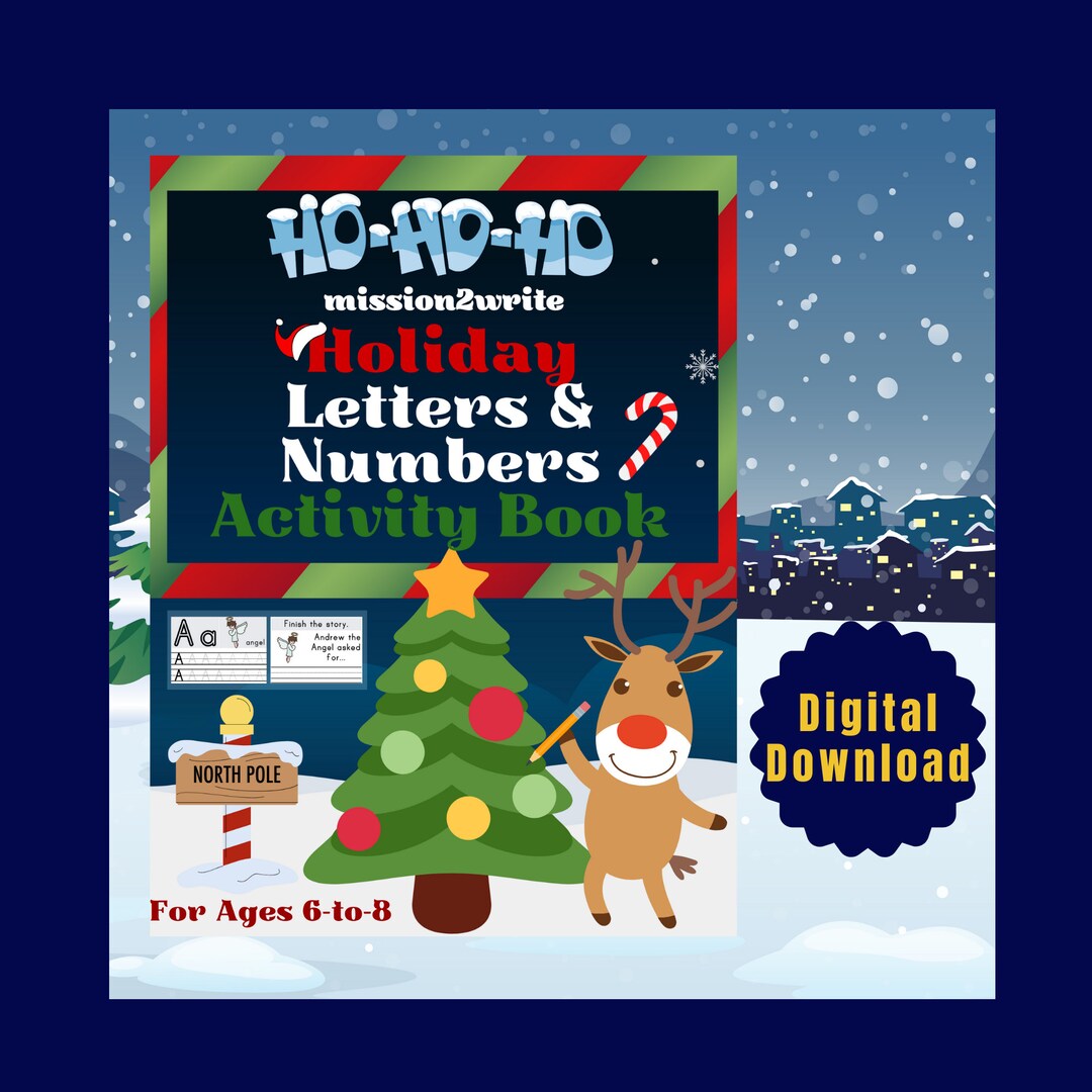 Ho-ho-ho Holiday Handwriting Letter & Number Practice and Activity Book ...