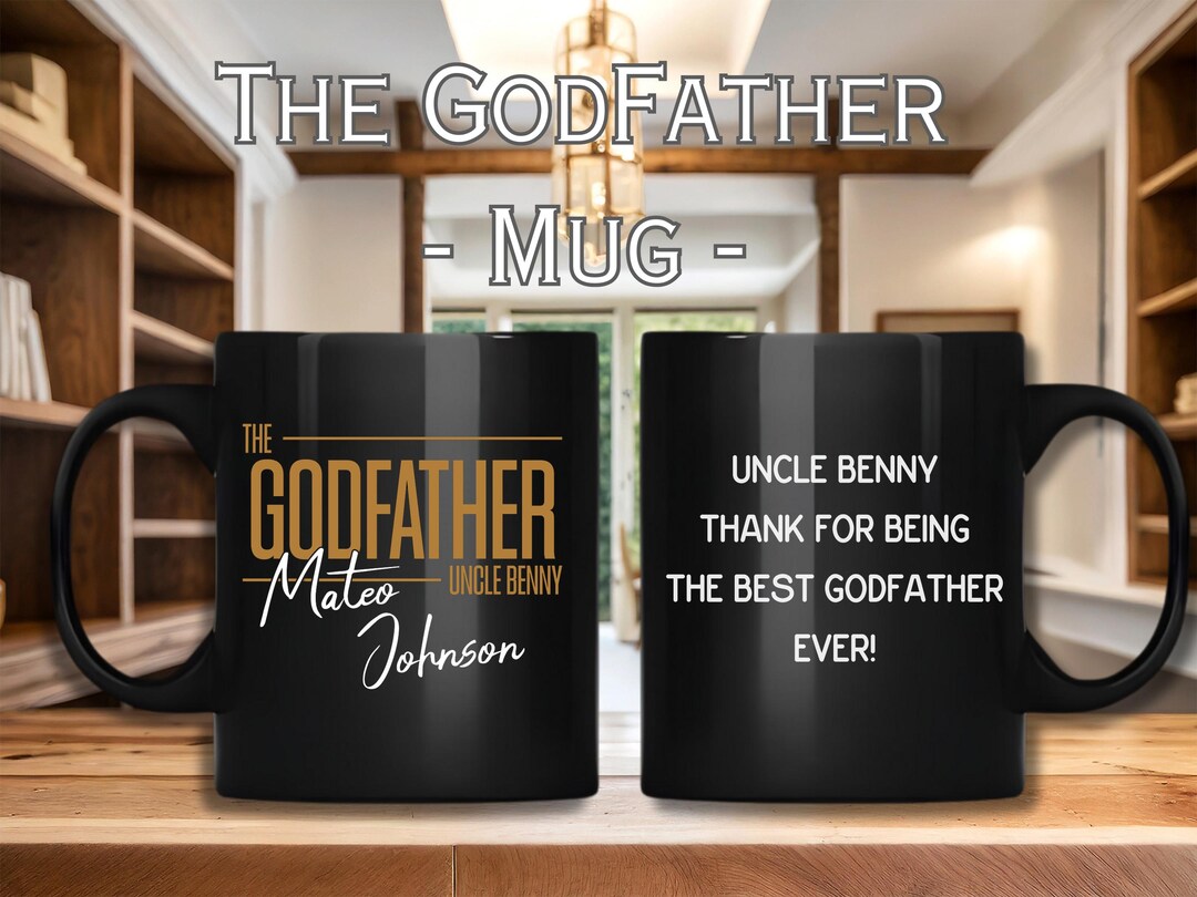 Personalized Godfather Mug, Godfather Proposal, Godfather Gift, Cadeau ...