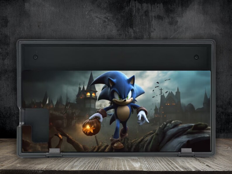 Sonic Nintendo Switch Sticker Skin Sonic Switch Haunted Halloween ...