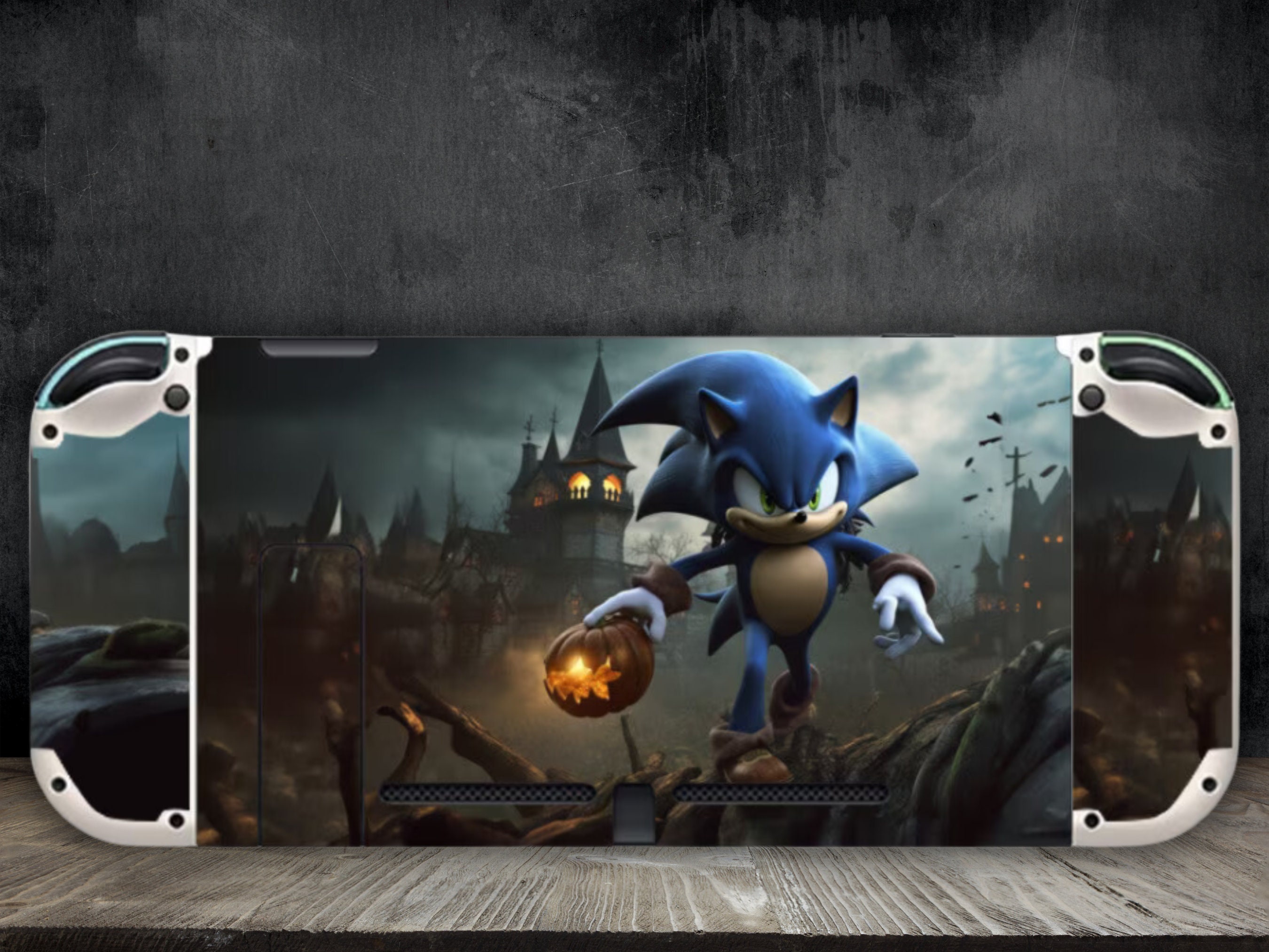 Sonic Nintendo Switch Sticker Skin Sonic Switch Haunted Halloween ...
