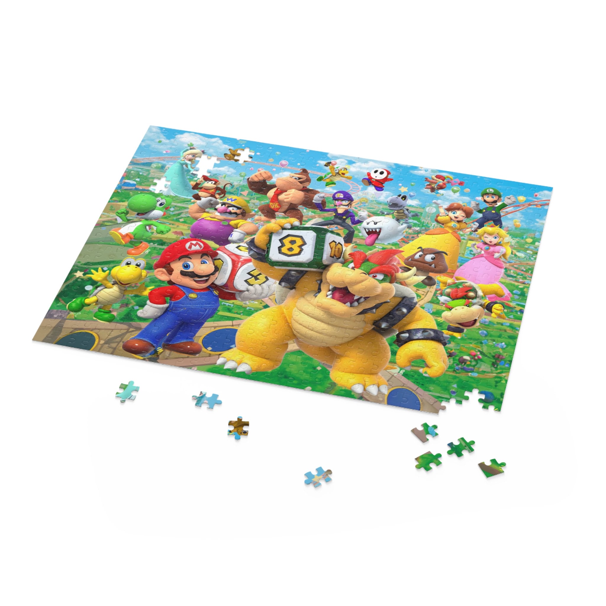 Mario Jigsaw Puzzle, Custom Puzzle Gift 120,250,500 Super Mario Gift ...