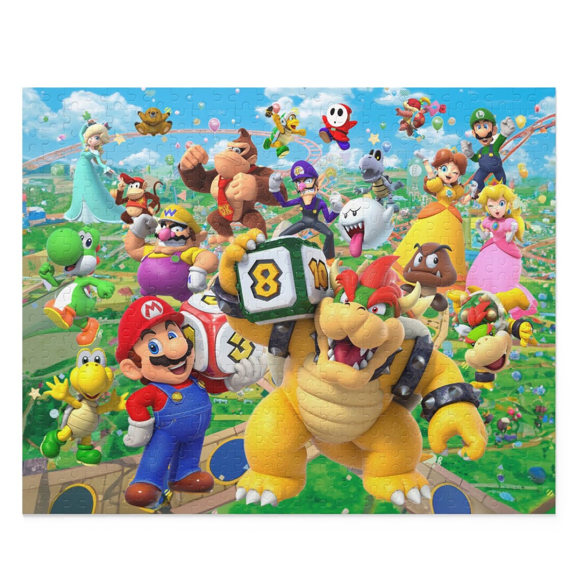 Mario Jigsaw Puzzle, Custom Puzzle Gift 120,250,500 Super Mario Gift ...