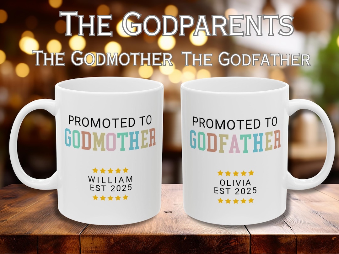 Godmother Gift Godfather Gift Godparent Proposal Gift Godparents Mug ...