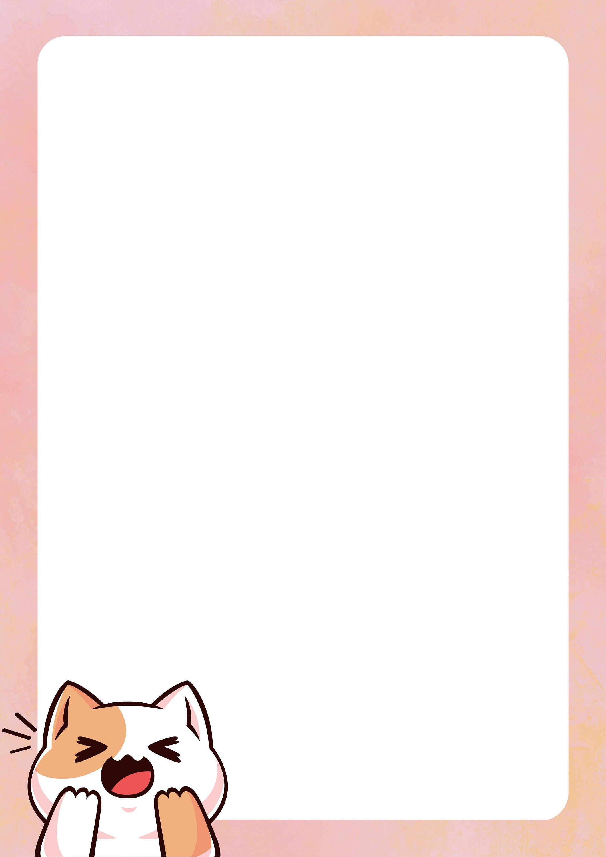 Cute Cat Notepad | Kitty Shopping List & Notes | Cat Lover Notepad ...