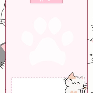 Cute Cat Notepad | Kitty Shopping List & Notes | Cat Lover Notepad ...