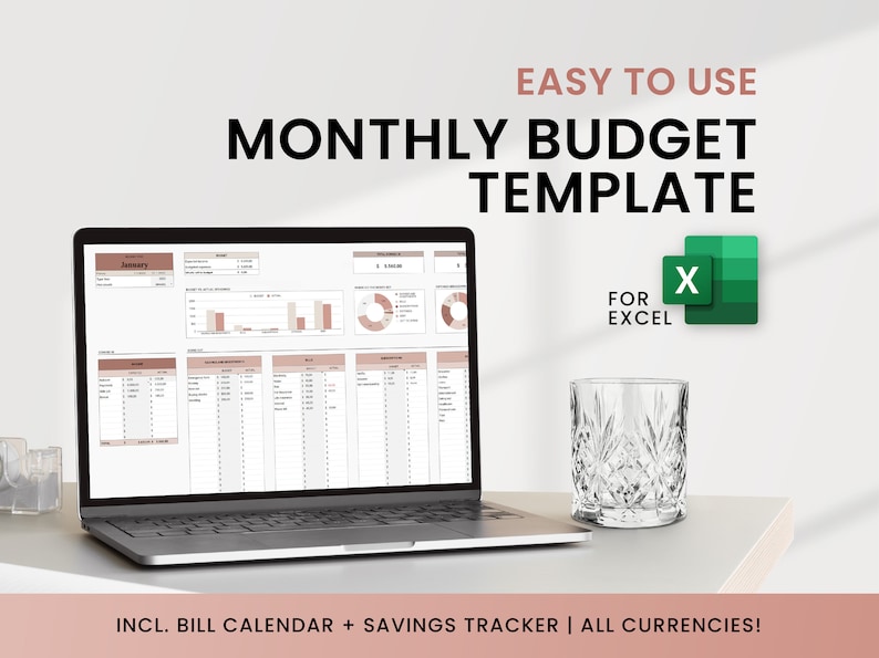Monthly Budget Planner, Financial Planner, Budget Sheet, Savings ...