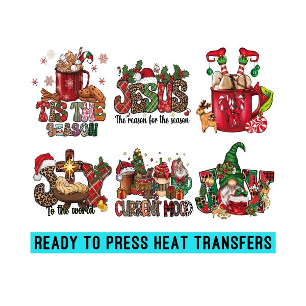 Christmas Heat Transfer Vinyl - Etsy
