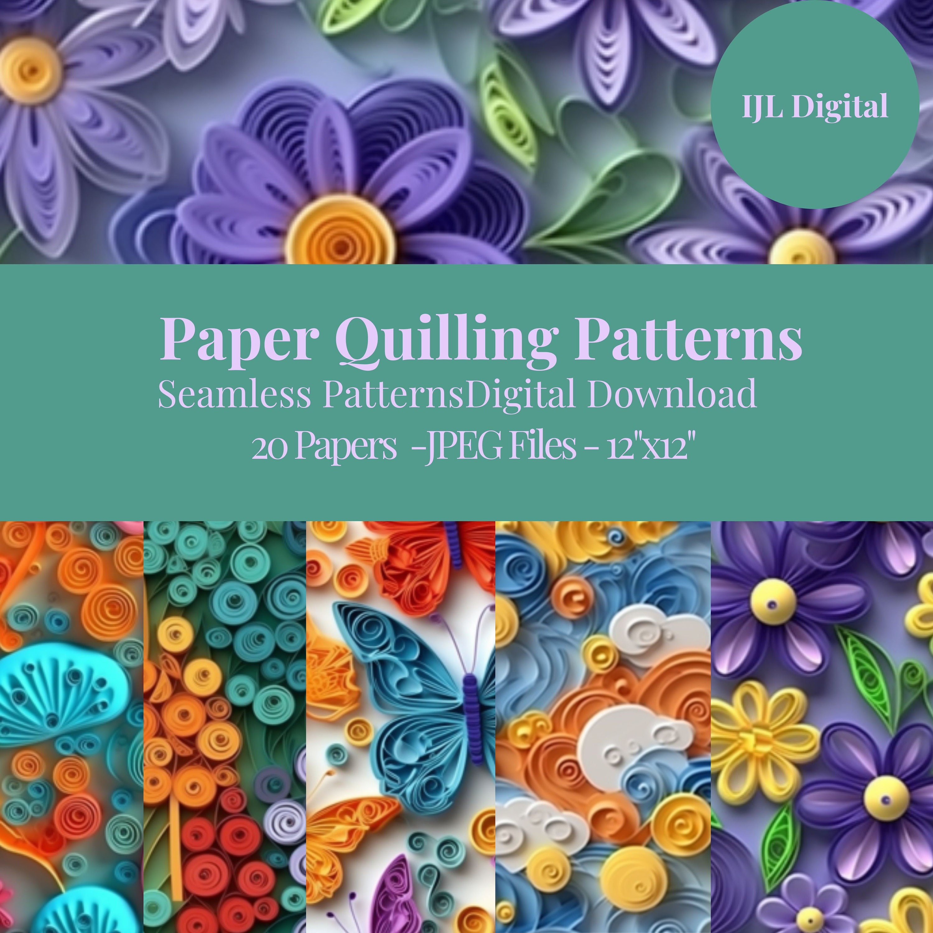 Paper Quilling Flowers Patterns