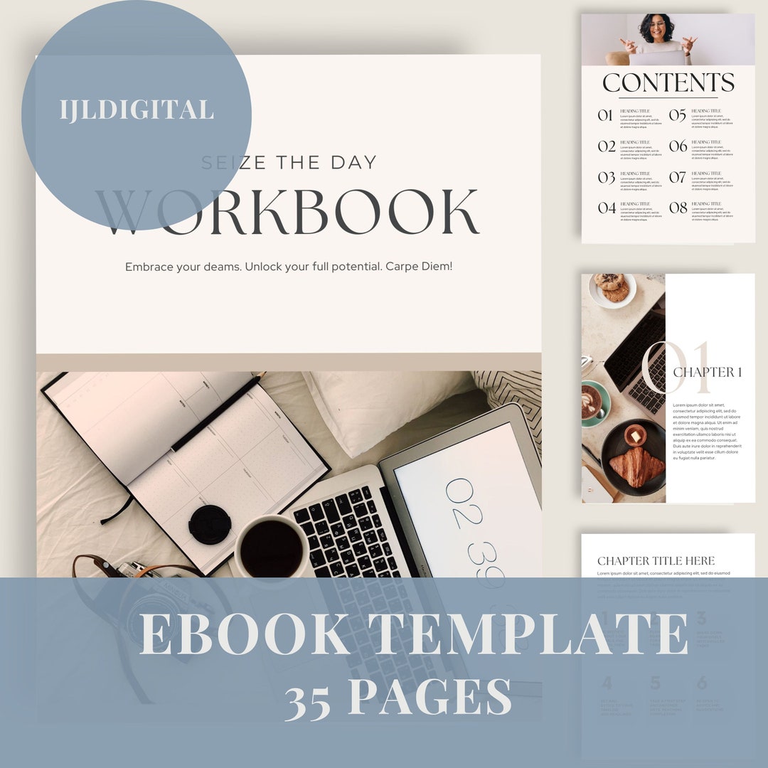 Editable Workbook Template Canva Coaching Ebook Template - Etsy UK