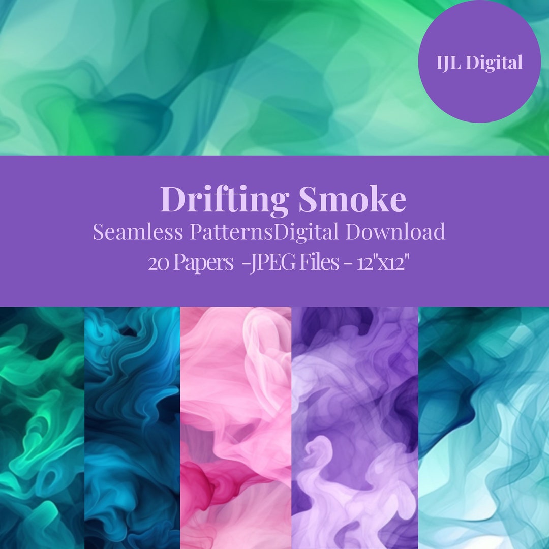 20 Drifting Smoke Seamless Patterns for Digital Download - Etsy