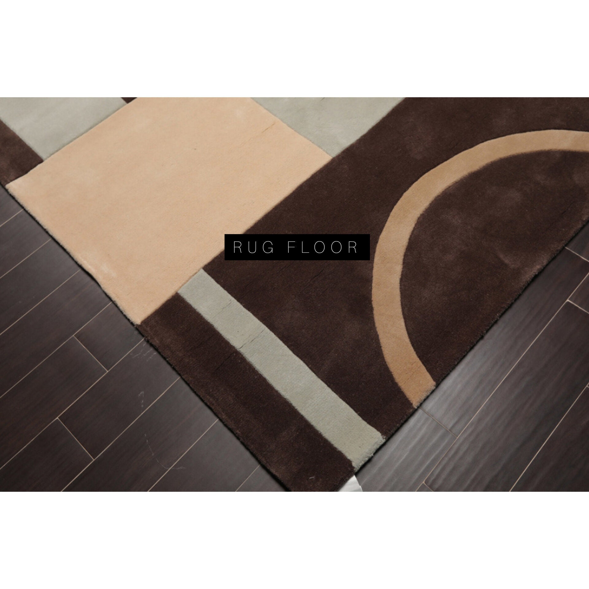 New Generation Modern Design Grey Wool Multi Colour Cut Hand Made Hand ...