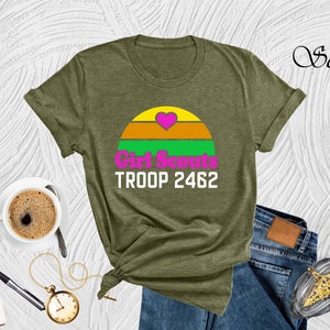 Girl Scouts Custom Shirts Rainbow Troop Shirt Scout Troop - Etsy