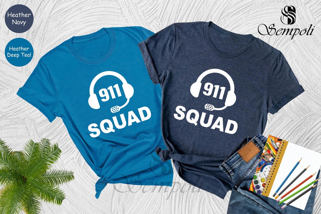 911 Squad Shirt, 911 Dispatcher Heartbeat Shirt, 911 Shirt, 911 ...
