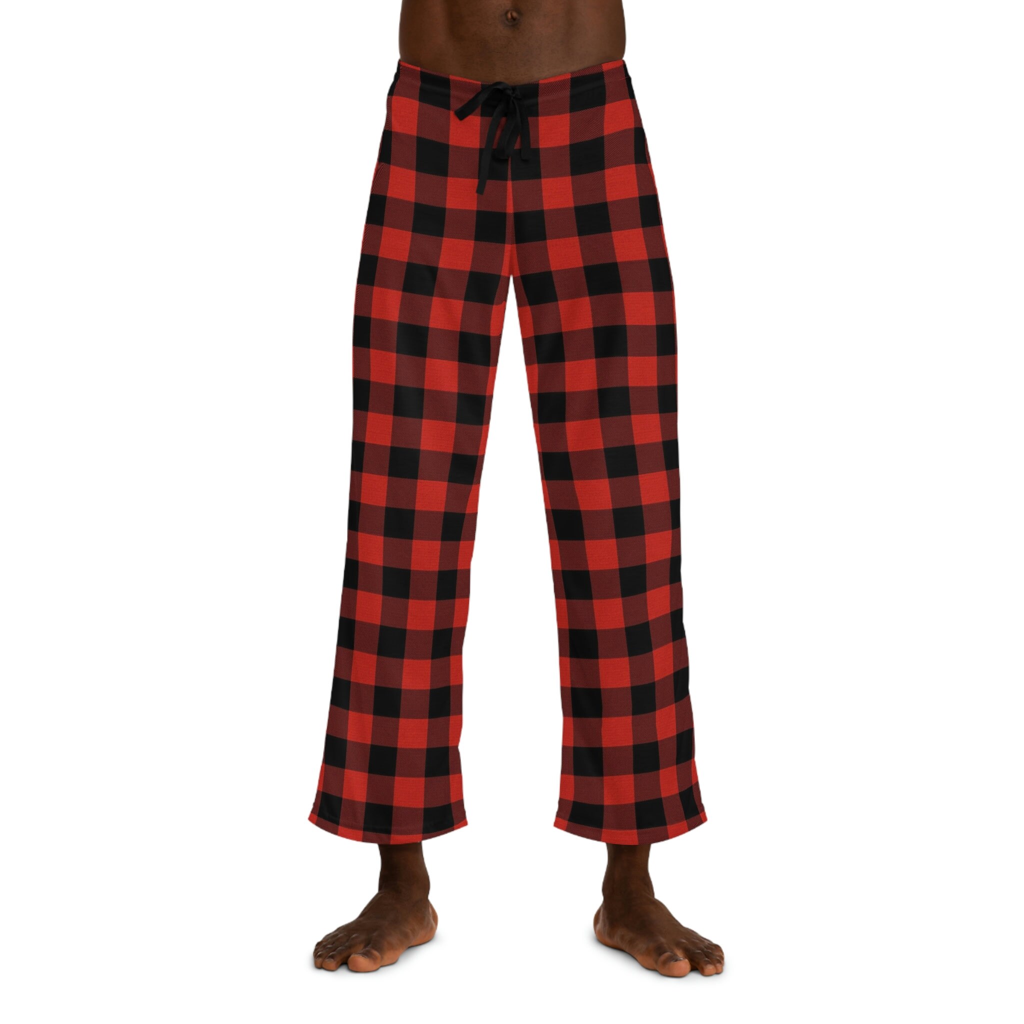 Red Cheque Pants Red Pyjama Pants Sleep Pants - Etsy
