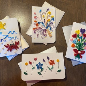 Blank Quilled Event Cards | Birthday | Graduation | Retirement ...