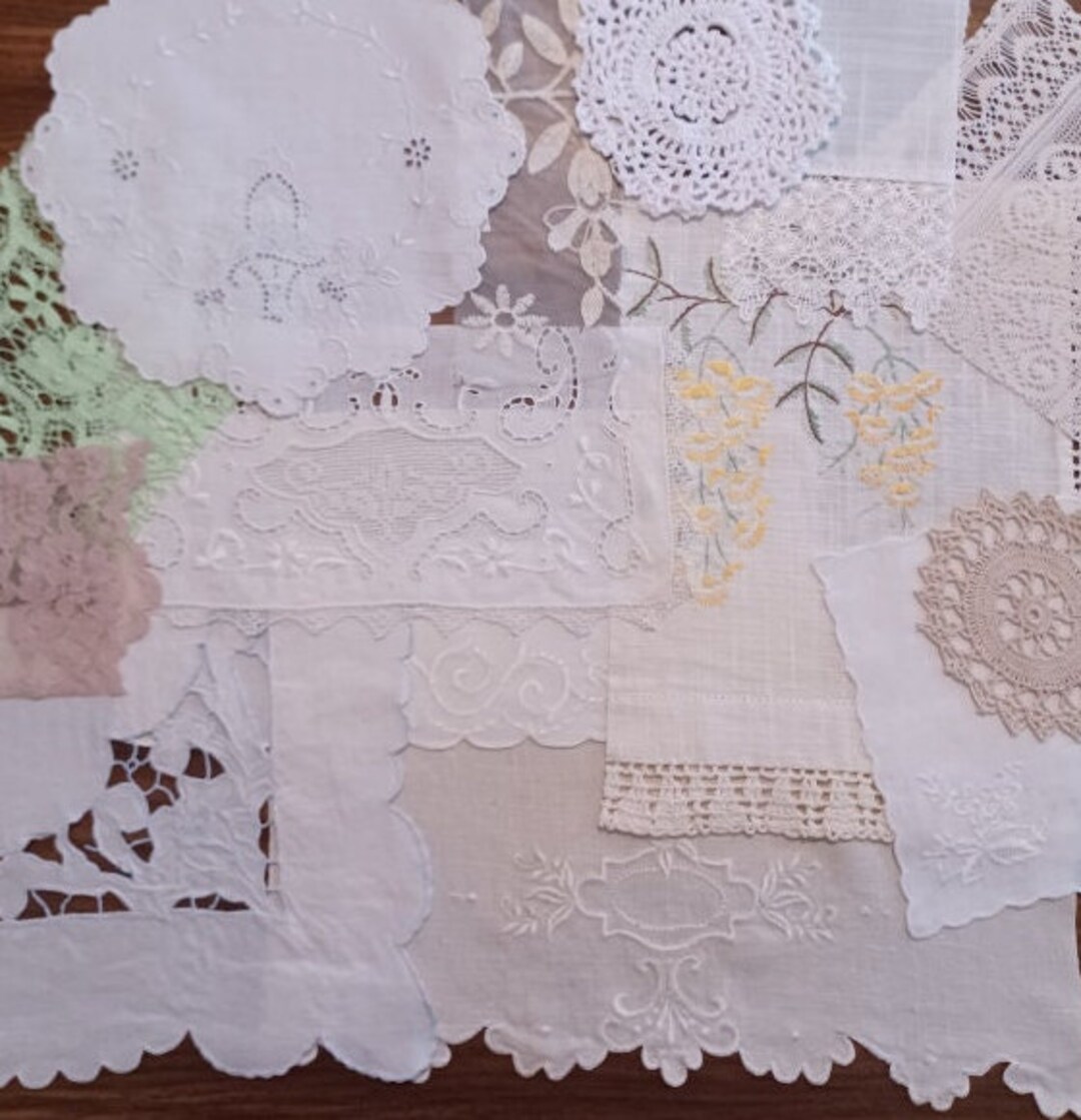 Lacey Bundle 4 Has Lots of Lace, Lace Edged Fabric and Embroidered ...