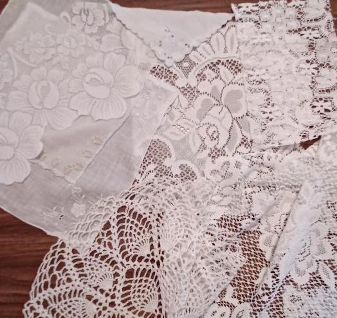 Lace Bundle B Has Lots of Pretty Lace for Any Journaling, Slow Stitch ...