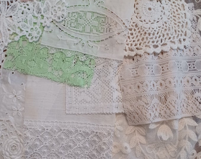 Lacey Bundle 1 Has Lots of Pretty Lace and Embroidered Linen Pieces ...