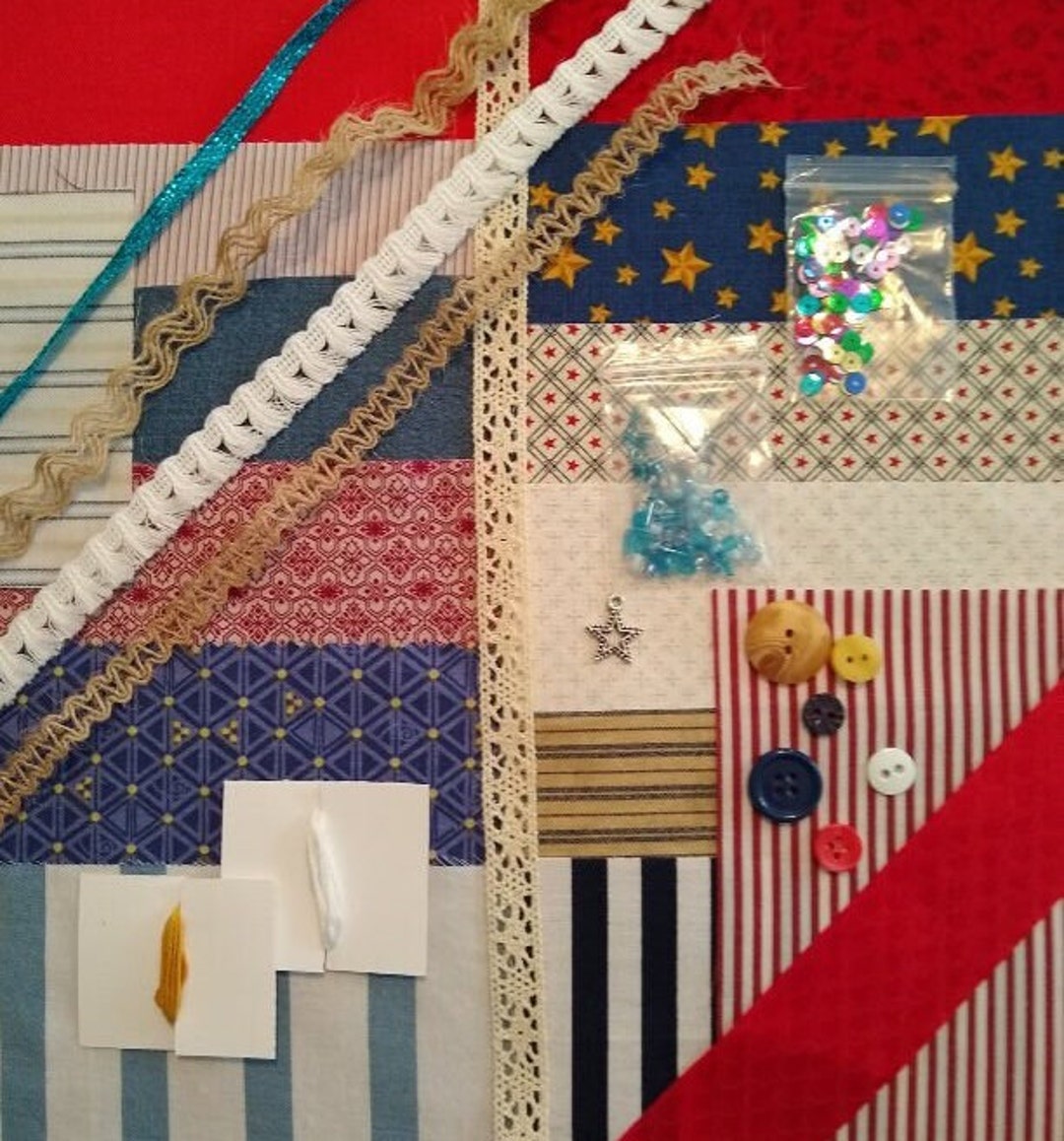 Celebrate the USA Slow Stitch Kit is a Patriotic Salute to the United ...