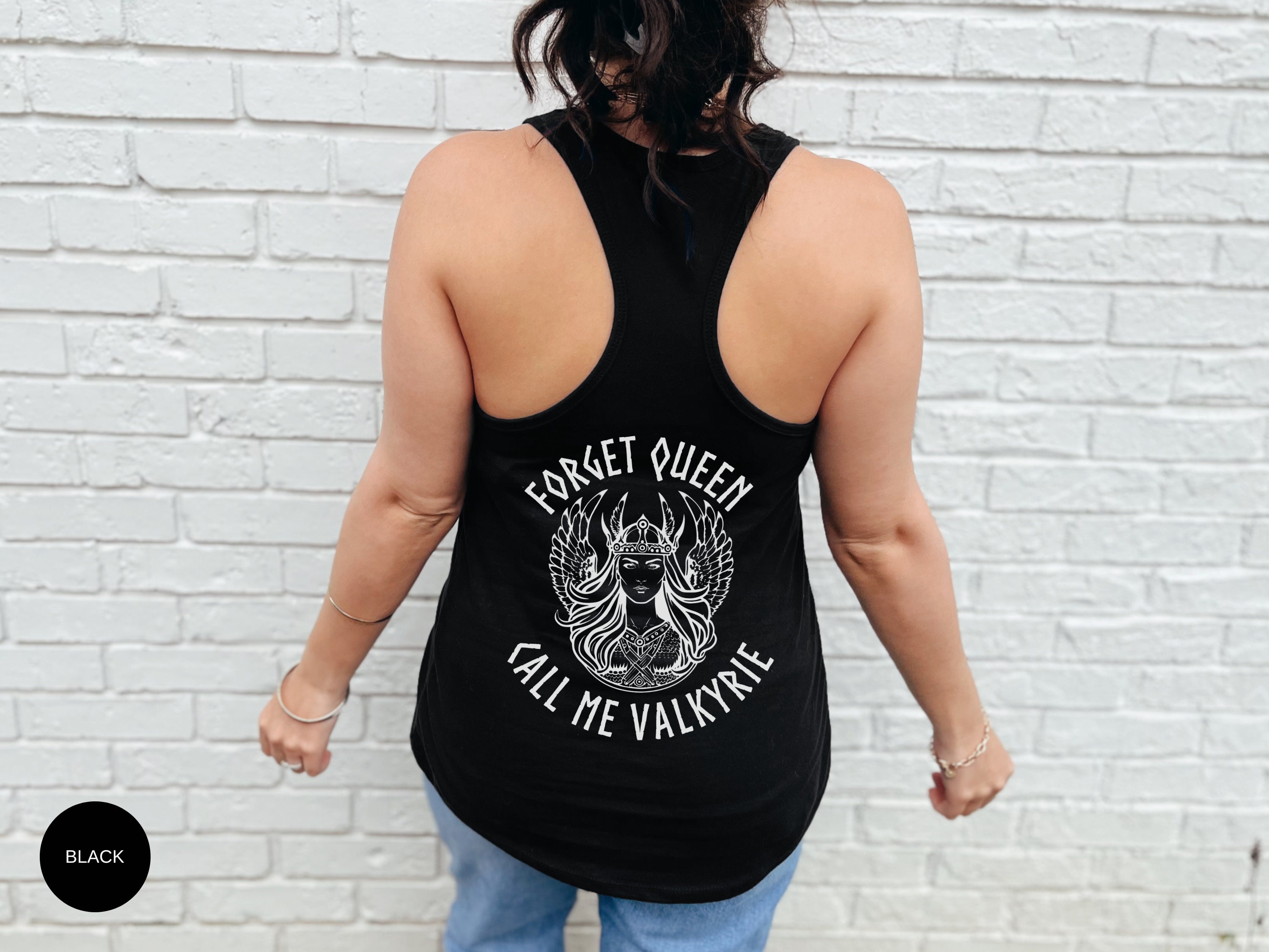 Valkyrie Shirt, Cute Norse Mythology Shirt, Woman Warrior Tank Top ...