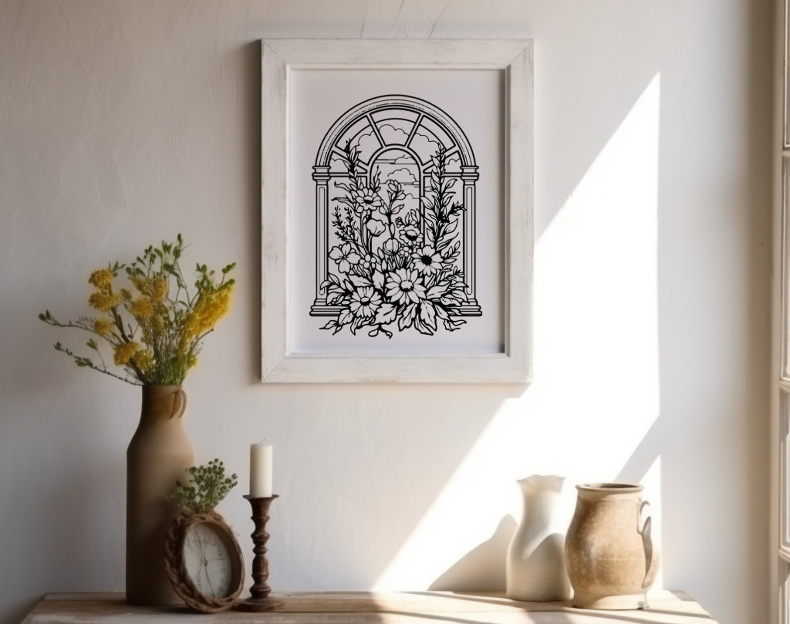 Fairy Tale Window SVG, Flower Window Cricut File, Fairy Tale ...