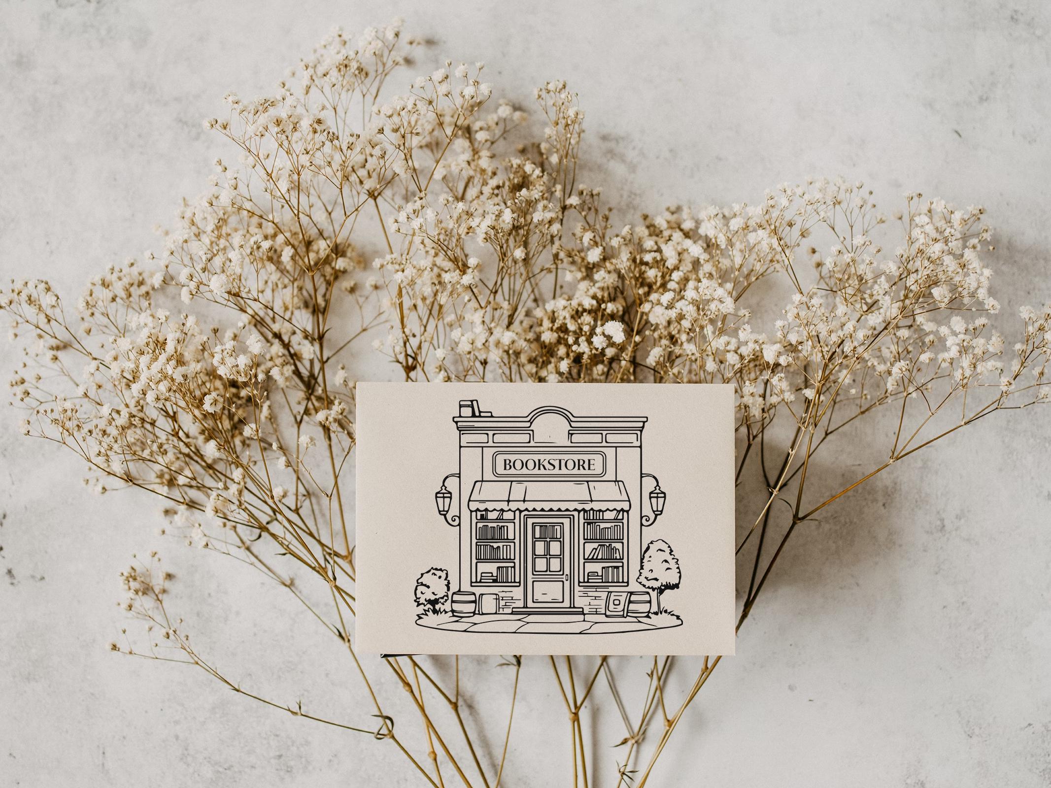 Book Shop SVG | Book Store Front SVG | Book Lover, Literature, Cute ...